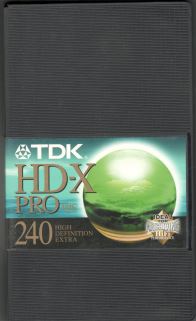 Üres audio és VHS kazetta : TDK HD-X Pro 240 (VHS Video) | Lemezkuckó ...