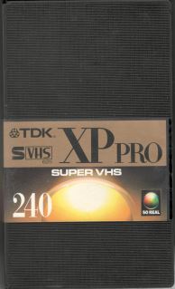 Üres audio és VHS kazetta : TDK XP Pro 240 Super VHS (VHS Video ...